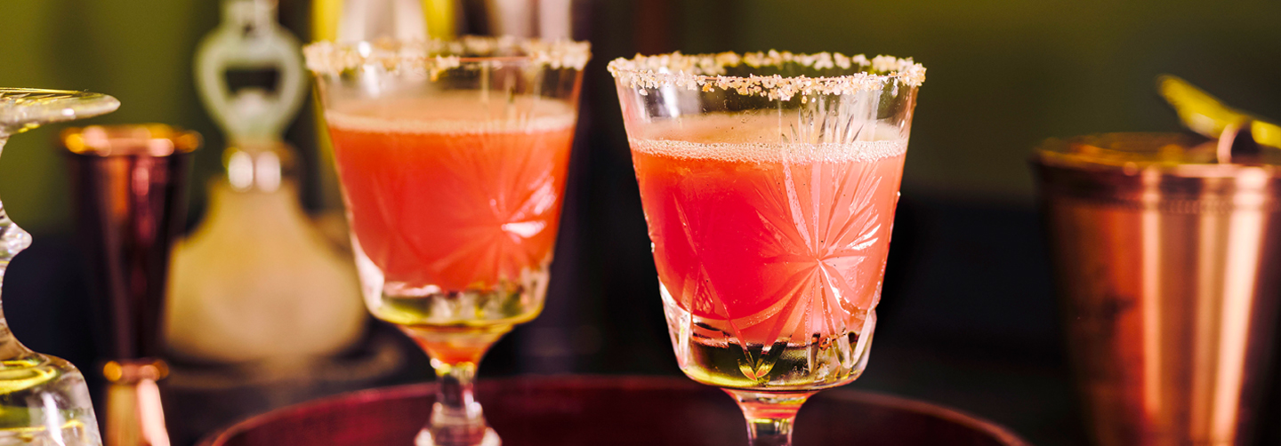 Frozen blood orange Margarita - Halen Môn